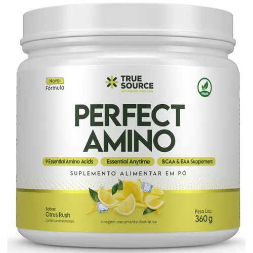 Perfect Amino 9 EAAs True Source – 300g | Aminoácidos Essenciais para ...