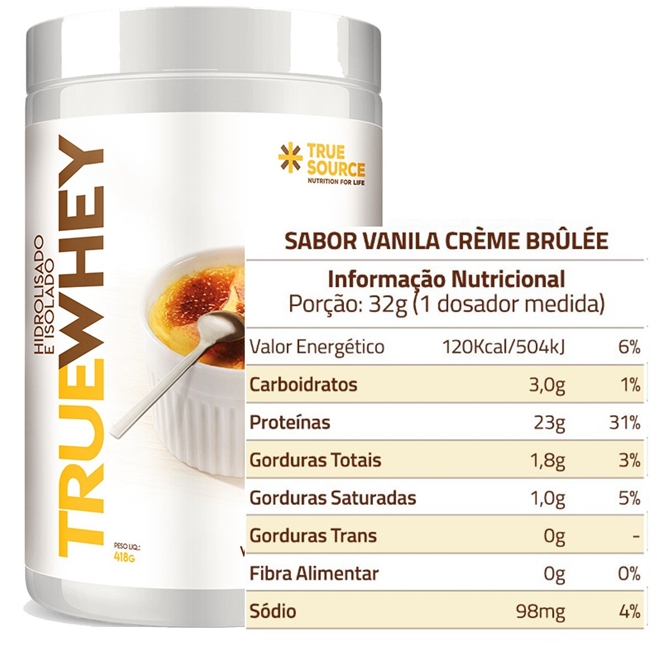 True Whey Protein Hidrolisado e Isolado 418g - True Source - WHEY ...