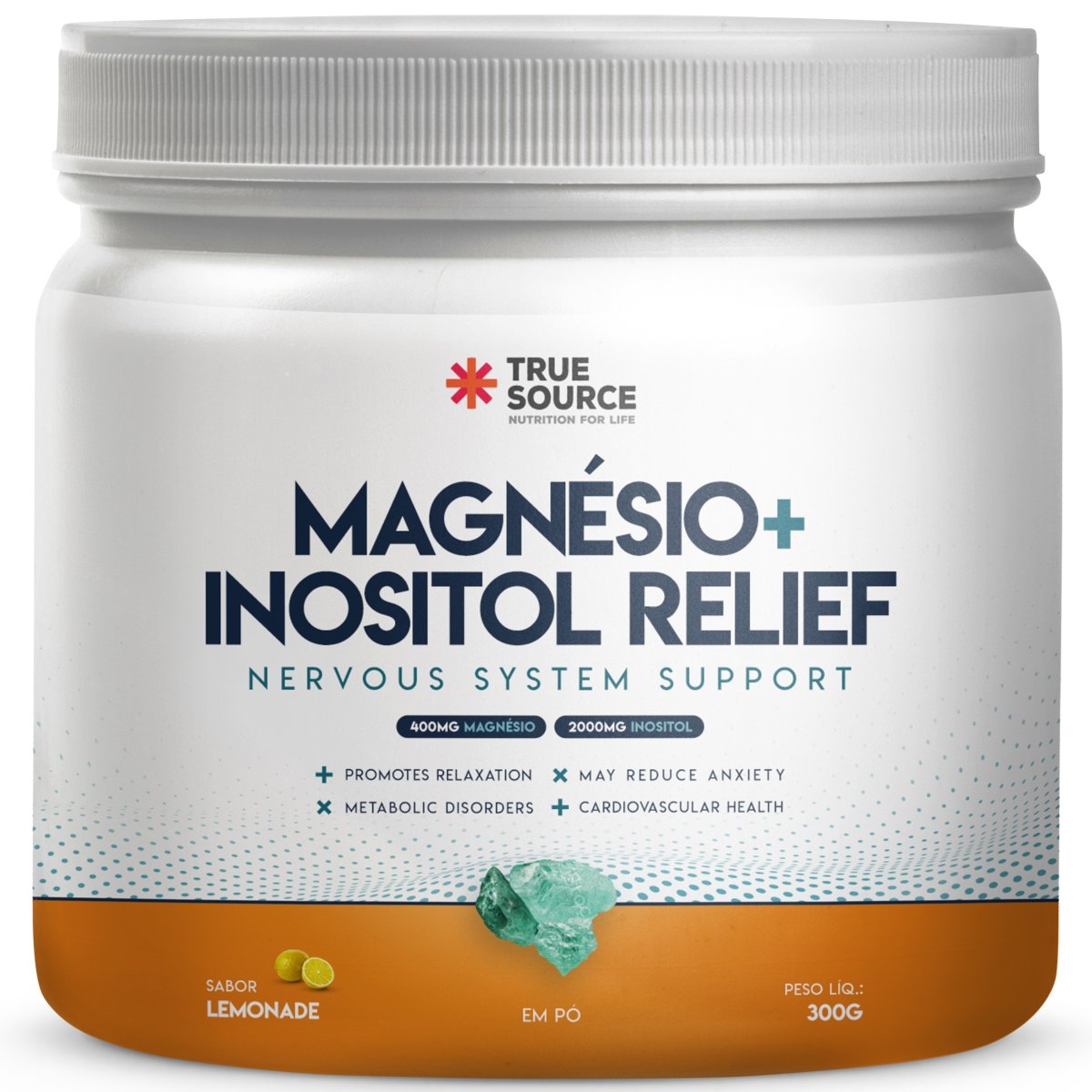 True Magnésio + Inositol Relief (PT) 300G - True Source - TSN ...