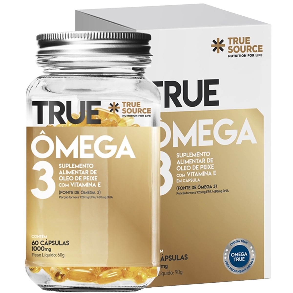 ÔMEGA 3 + VITAMINA E TRUE ÔMEGA 1000MG (60CAPS) - TRUE SOURCE - ÔMEGA 3 ...