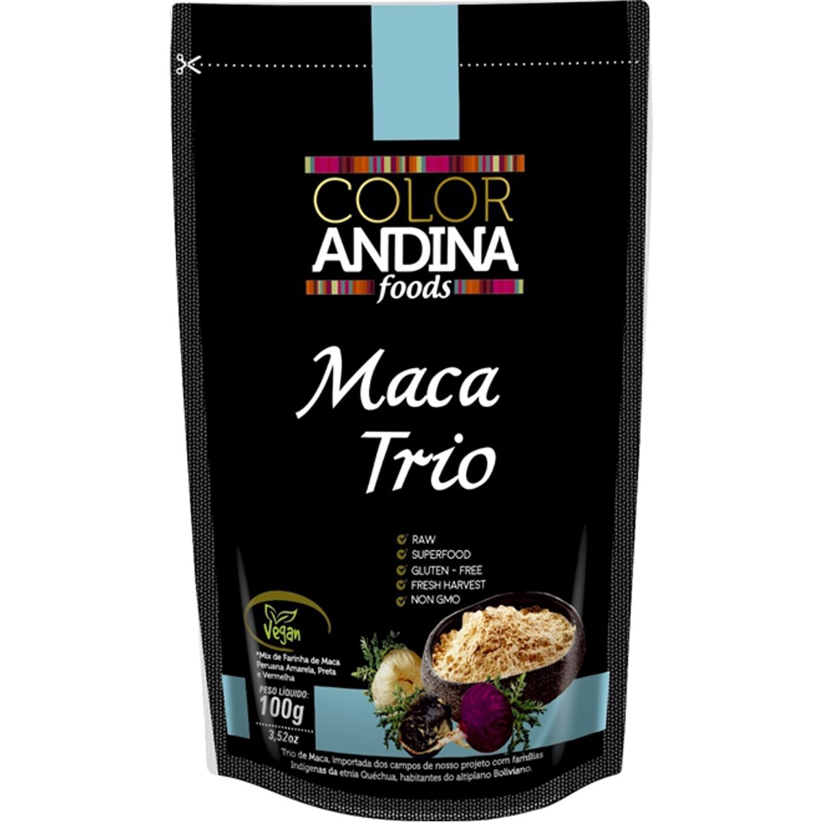 MACA PERUANA TRIO DE MACA PÓ 100G ( MIX DE FARINHA DE MACA AMARELA ...