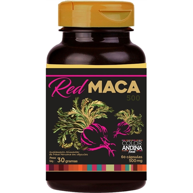 MACA PERUANA VERMELHA RED MACA (60 CAPS) - COLOR ANDINA - MACA PERUANA ...