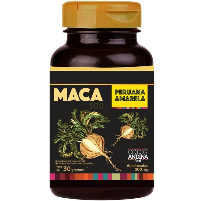 MACA PERUANA AMARELA YELLOW MACA 60CAPS - COLOR ANDINA - MACA PERUANA ...