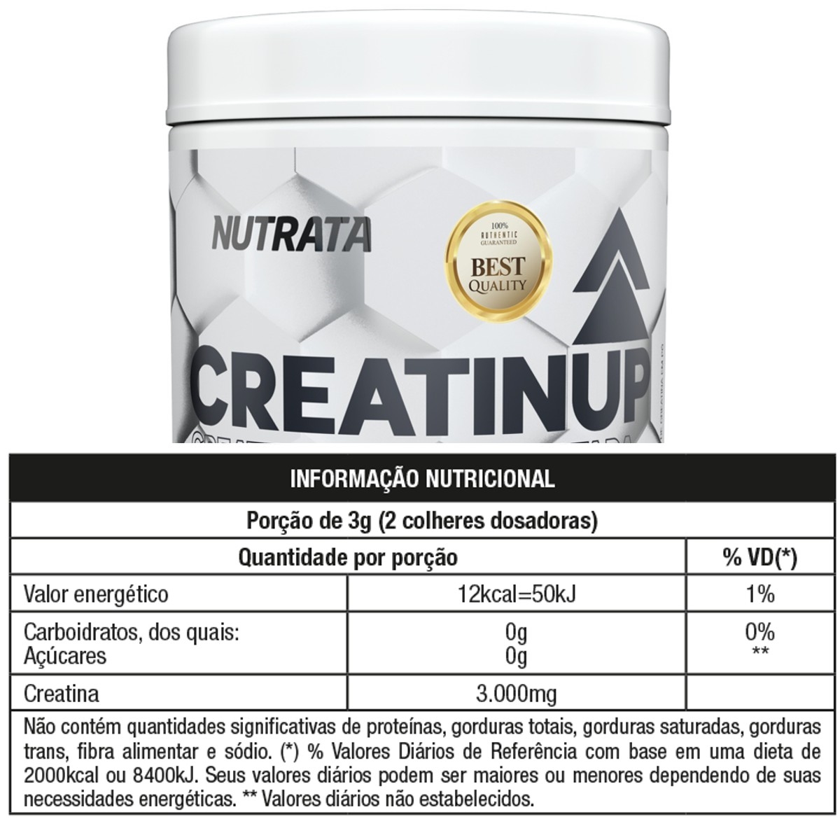 Creatina Monohidratada Pura 100G - Nutrata - CREATINA MONOHIDRATADA ...