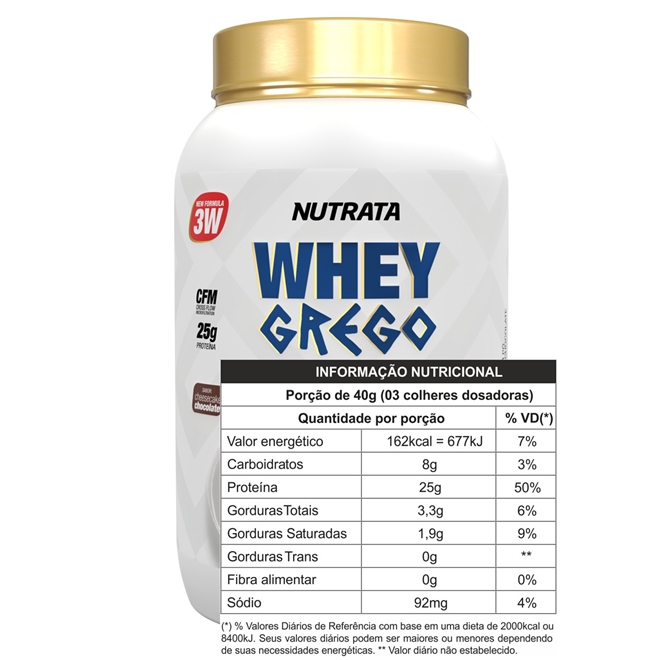 Whey Protein 3W Whey Grego 900g - Nutrata - WHEY GREGO 3W GOURMET (PT ...