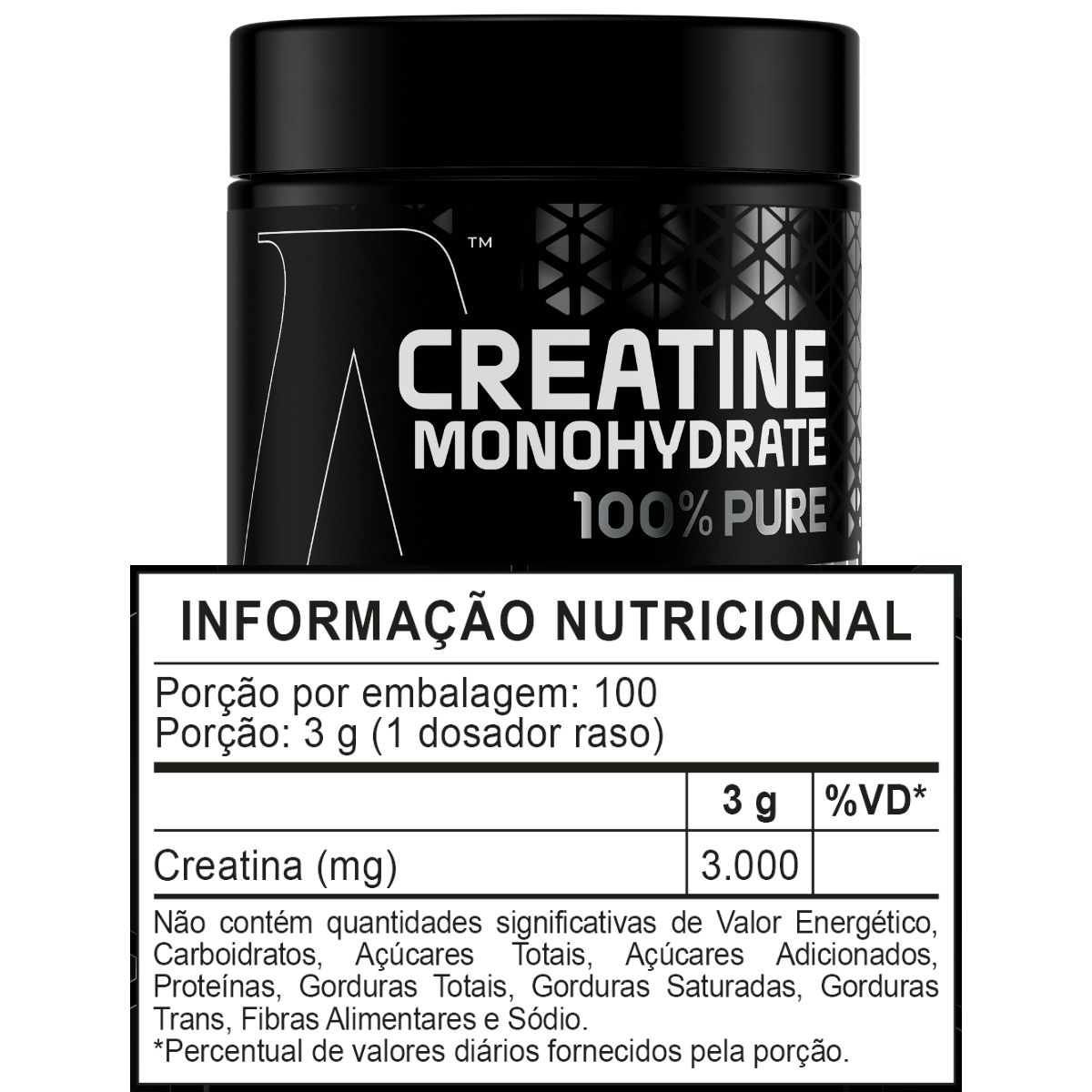 Creatina 100% Pure 120caps - Atlhetica Nutrition - CREATINA 100% PURE ...