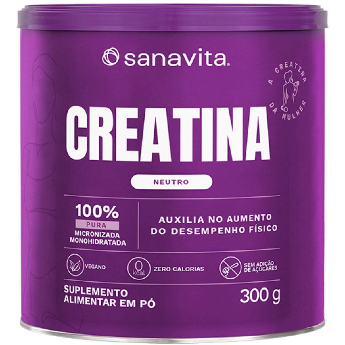 Creatina Micronizada Monohidratada Sanavita Creatina Micronizada