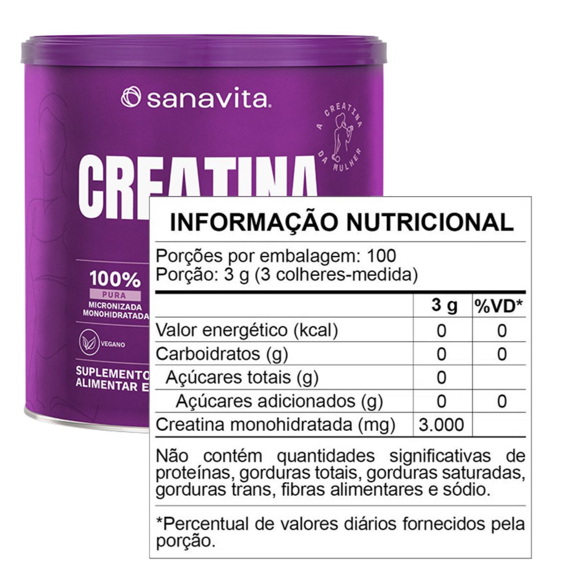 Creatina Micronizada Monohidratada Sanavita - CREATINA MICRONIZADA ...