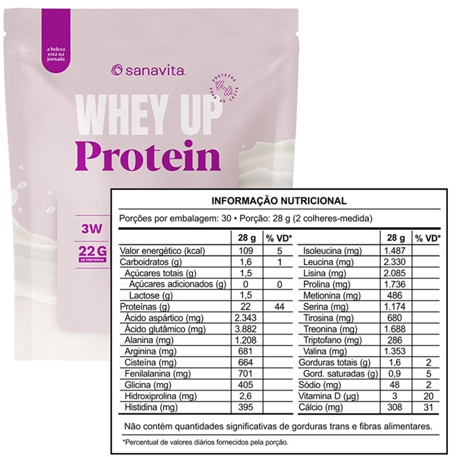 Whey Protein 3W Whey Up 3W 900g - Sanavita - WHEY UP 3W (SC) 900G ...
