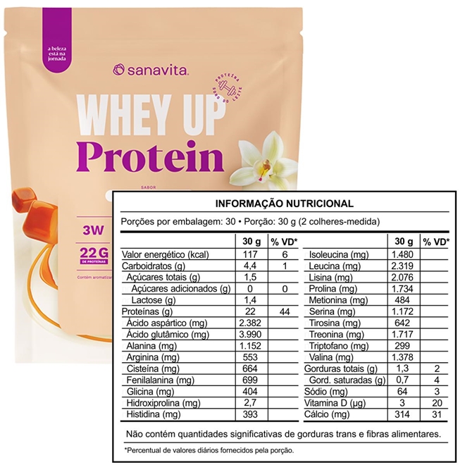 Whey Protein 3W Whey Up 3W 900g - Sanavita - WHEY UP 3W (SC) 900G ...